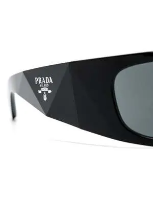 Prada Shield-frame Sunglasses - Black