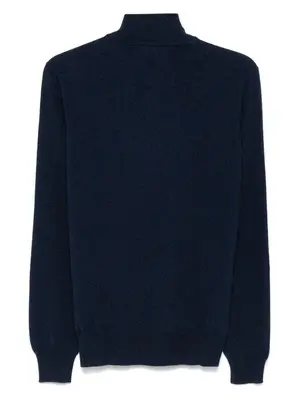 BARBA NAPOLI Lupo Zip Sweater - Blue