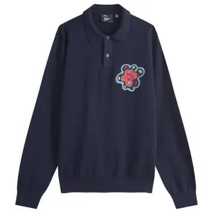 PARRA Flower Blob Knitted Polo Shirt