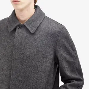 A.p.c. Auster Wool Mac - Anthracite Grey