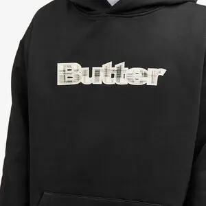 BUTTER GOODS Plaid Applique Logo Hoodie