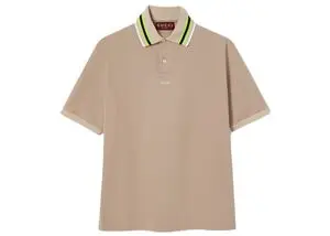 Gucci Cotton Embroidery Polo Shirt