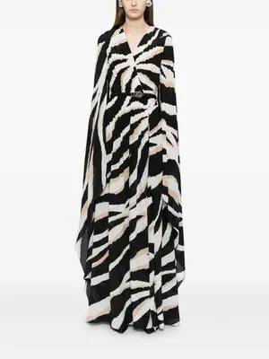 Black White Silk Dresses