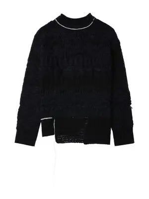Y’s Contrast-stitching Jumper
