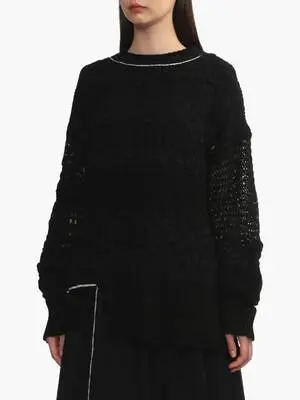 Y’s Contrast-stitching Jumper