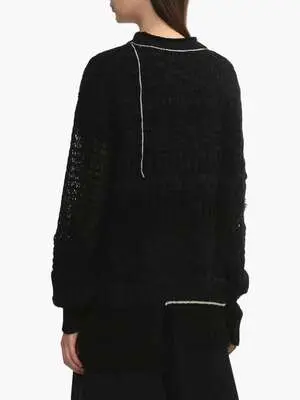 Y’s Contrast-stitching Jumper