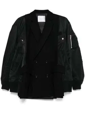 Sacai Panelled Double-breasted Jacket