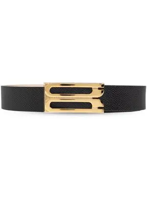 Victoria Beckham Dorian Leather Belt - Black