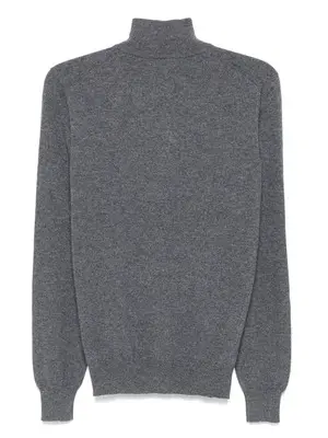 BARBA NAPOLI Lupo Zip Sweater - Grey