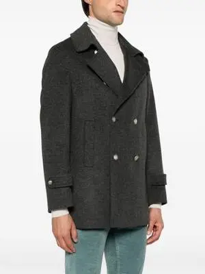 BARBA NAPOLI Felted Pea Coat