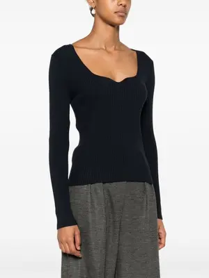 P.a.r.o.s.h Ribbed-knit Sweater - Blue