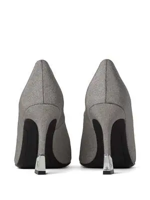 Karl Lagerfeld Premiere 90mm Glitter Pumps - Silver