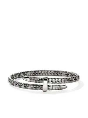 John Hardy Spear Flex Cuff Diamond Bracelet - Silver