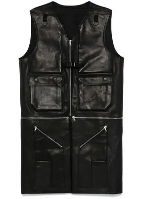 Rick Owens Paneled Vests For Men