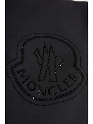Moncler Crystal-embellished Sweatshirt - Black