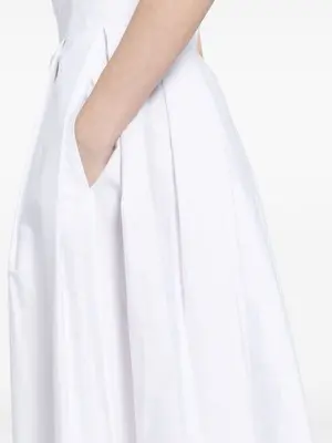 Elie Saab Embroidered Pleated Midi Dress