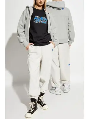 ADER ERROR Logo-embroidered T-shirt - Black