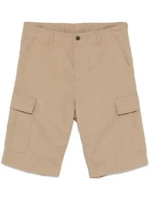 Carhartt Work In Progress Logo-patch Cargo Shorts - Brown