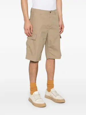 Carhartt Work In Progress Logo-patch Cargo Shorts - Brown