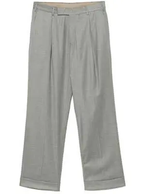 PT TORINO Pleated Straight Leg Trousers