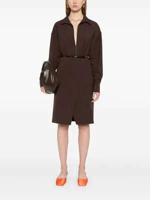 Philosophy Di Lorenzo Serafini Wrap Mini Skirt - Brown