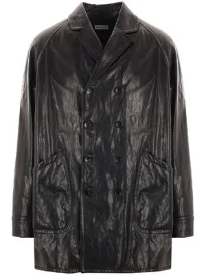 Bally Double-breasted Leather Jacket