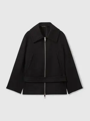 REISS Ada Atelier Virgin Wool-blend Belted Coat