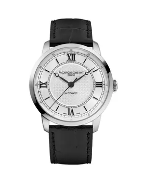 FREDERIQUE CONSTANT Classic 39mm Watch - Silver/black