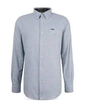 Barbour Turner Tailored Houndstooth Shirt - Navy