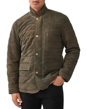 Rodd & Gunn Savill Road Quilted Leather Jacket - Fawn