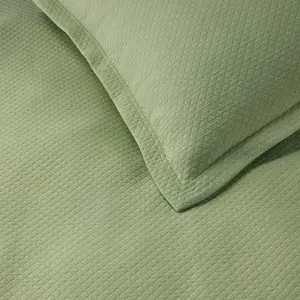 SFERRA Rombo Cotton Diamond Matelasse Euro Sham - Willow