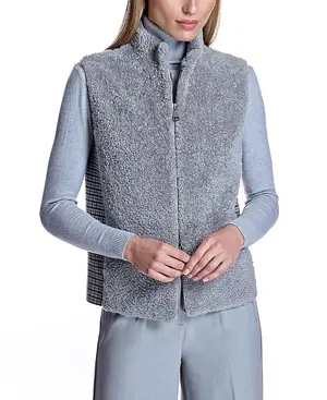 MAXIMILIAN Mixed-media Shearling Vest