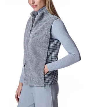 MAXIMILIAN Mixed-media Shearling Vest