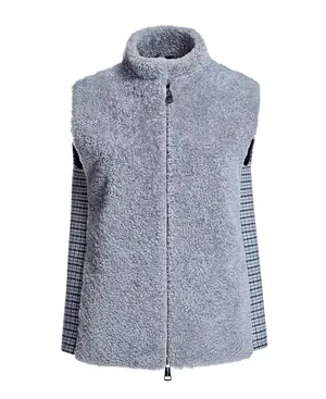 MAXIMILIAN Mixed-media Shearling Vest