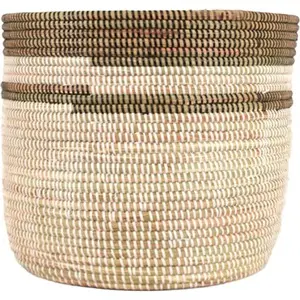 MBARE Catch-all / Planter Basket Stripe - Black And White