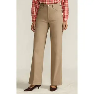 LANDS' END Lands' End High Rise Wide Leg Chino Pants