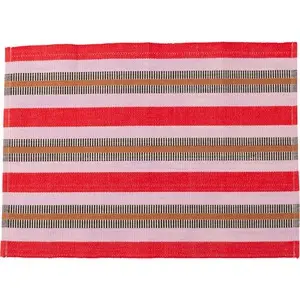SIAFU HOME Handwoven Upendo Placematsset Of 4 - Red