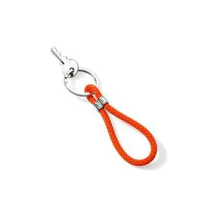 John Hardy Jh Key Chain, Sterling Silver, Rubber
