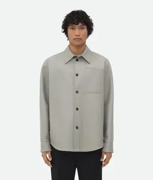 BOTTEGA  VENETA Bonded Leather Shirt
