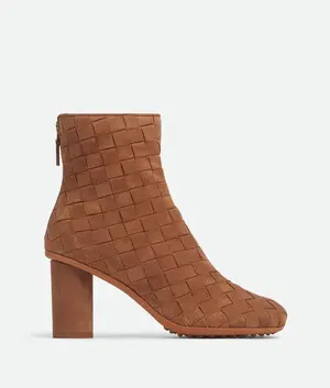 BOTTEGA  VENETA Intrecciato Suede Ankle Boots