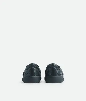 Bottega Veneta Intrecciato Leather Slip-on Sneaker - Shadow