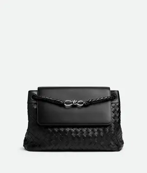 BOTTEGA  VENETA Medium Andiamo Messenger Bag - Black