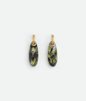Bottega Veneta Ellipse Ceramic Drop Earrings