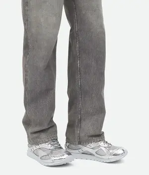 Bottega Veneta Orbit Sneaker - Silver