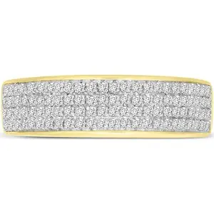 LUVMYJEWELRY Tessera Diamond Band Ring In 10k Gold - 10k Yellow Gold