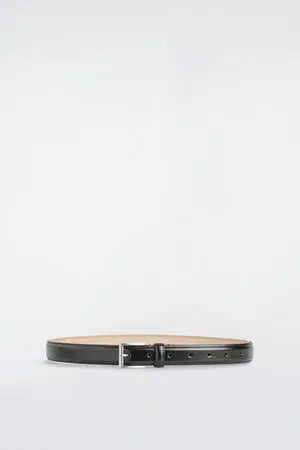 Cos Leather Belt Black