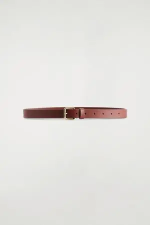 Cos Leather Belt Yellow