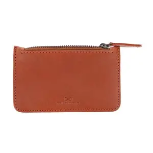 Trafalgar Sergio Front Pocket Leather Zipper Pouch
