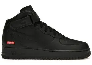 Nike Force 1 Mid Supreme Sneakers - Black