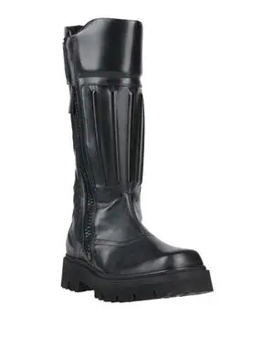 Emporio Armani Leather And Textile Fibers Boots